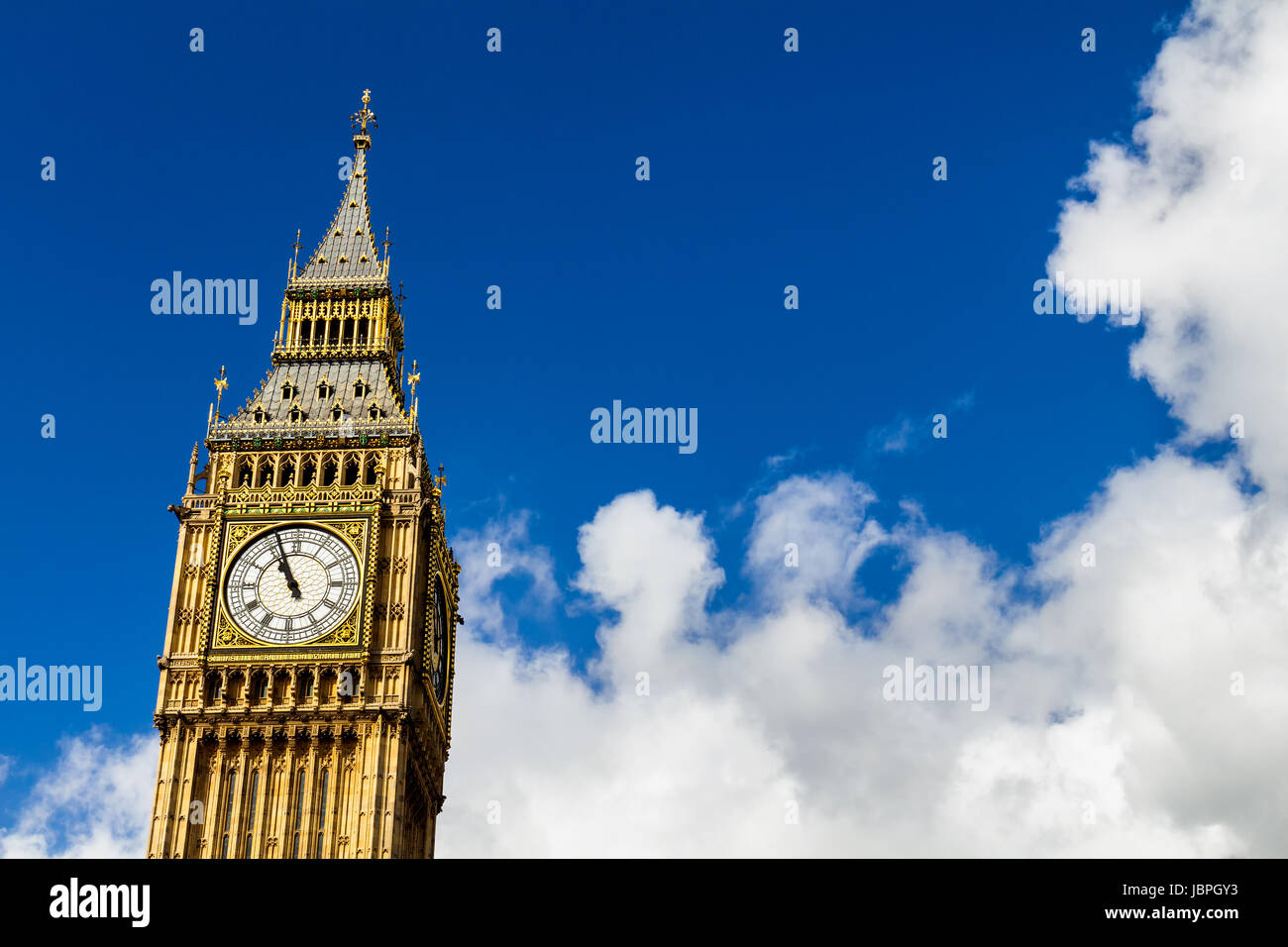 Big Ben, London, UK. A view of the popular London landmark, the clock ...