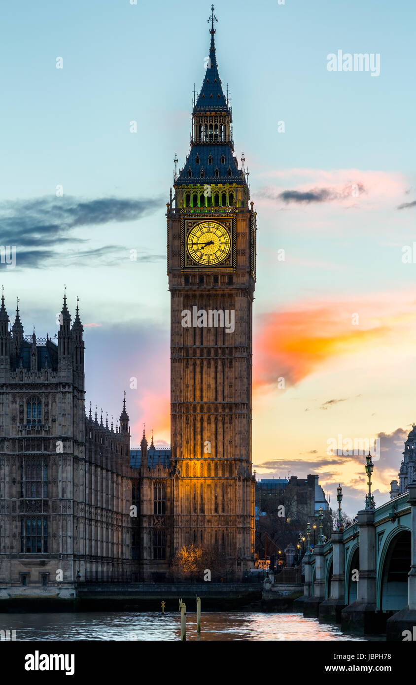 Big Ben, London, UK. A view of the popular London landmark, the clock ...