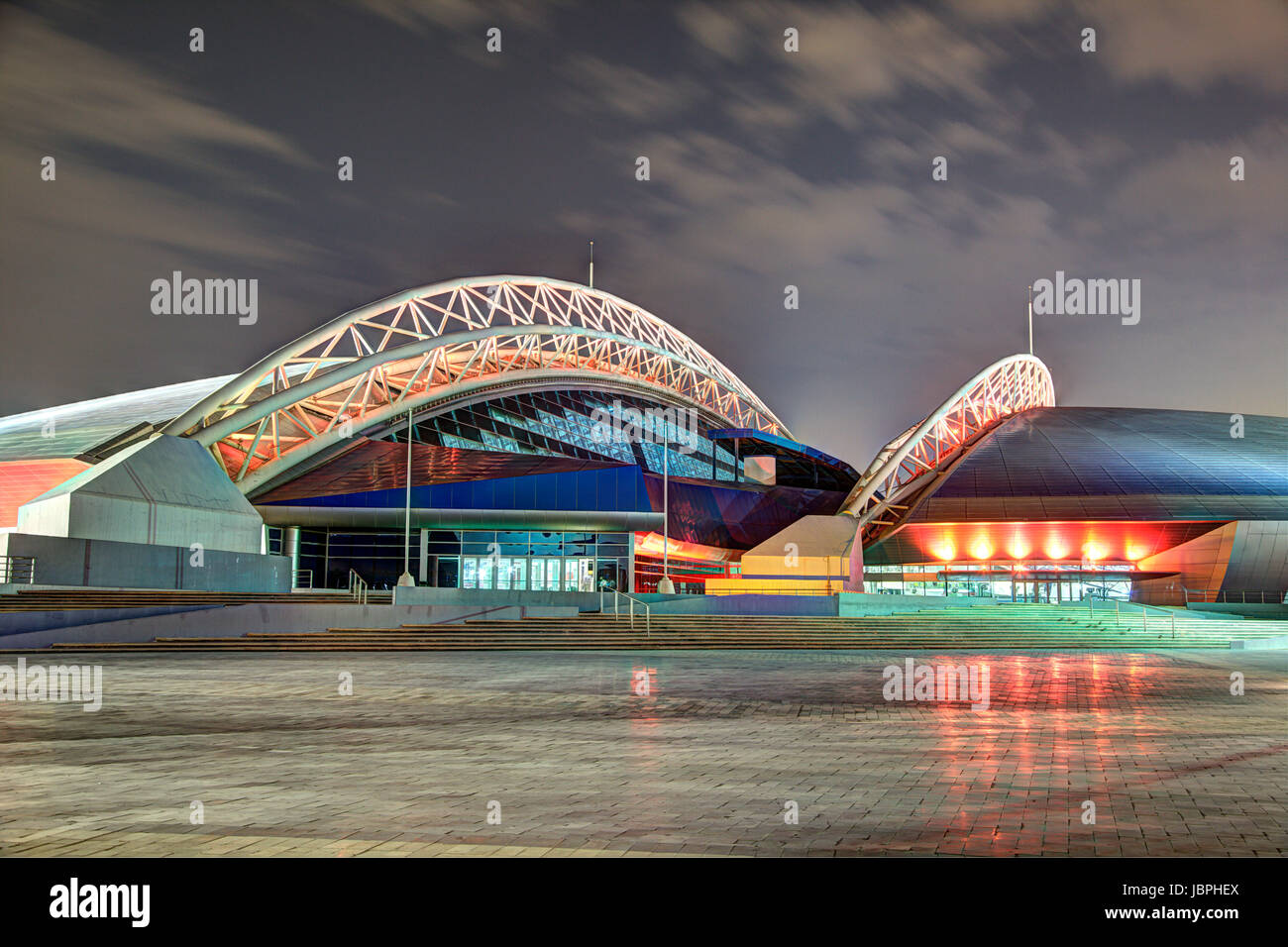 Qatar khalifa stadium night hi-res stock photography and images - Alamy