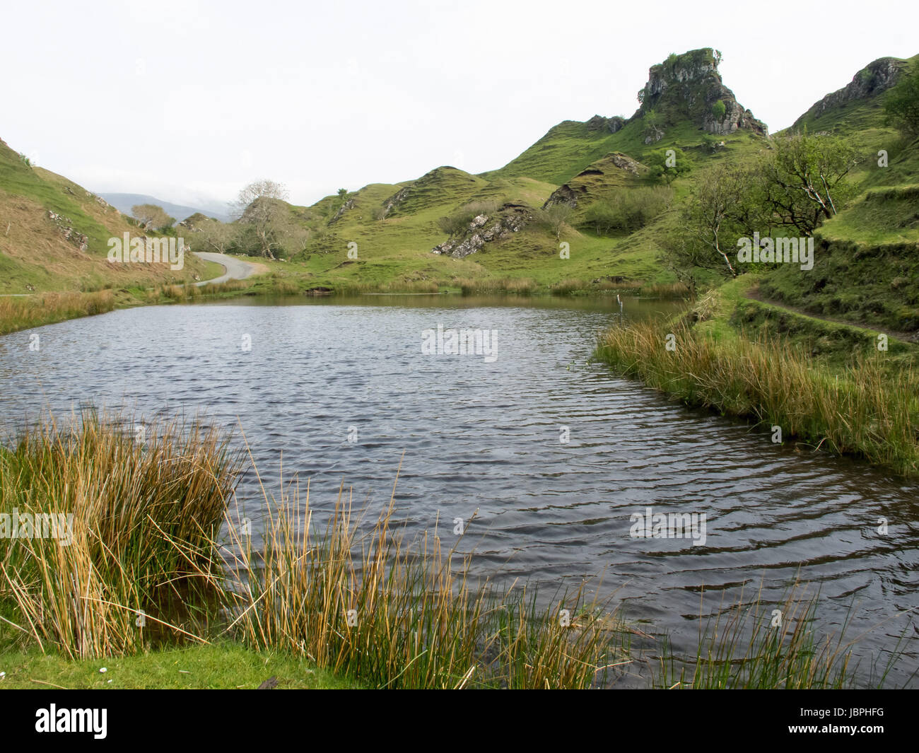 Mystical location known as the Fairy Glen on The Isle of Skye Stock ...