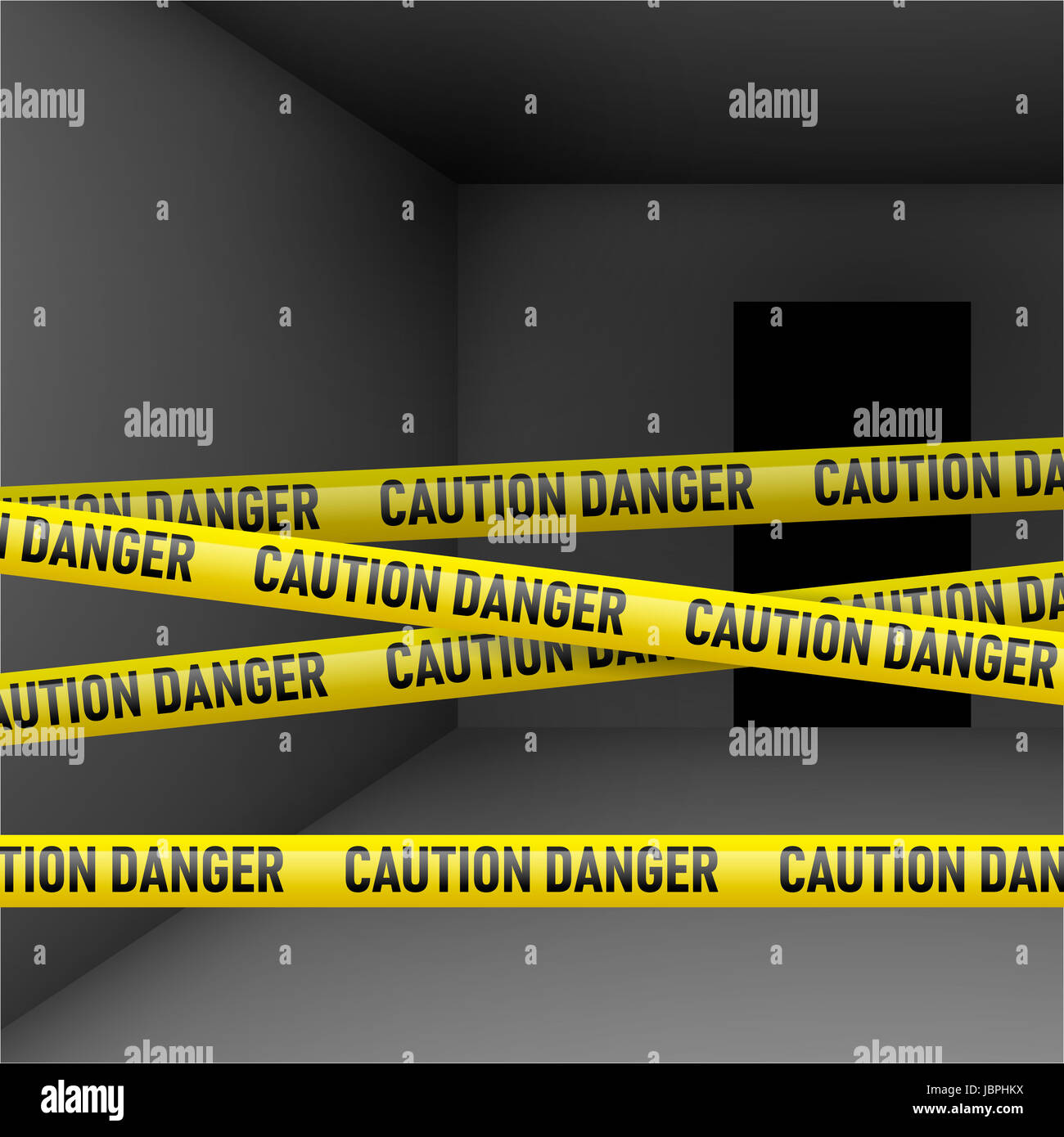 Dark room caution danger hi-res stock photography and images - Alamy