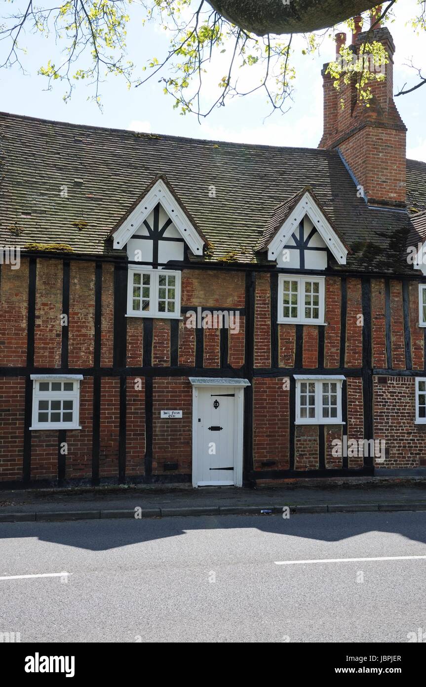 Hall Farm East/Hall Farm West, Seventeenth century timber framed brick ...
