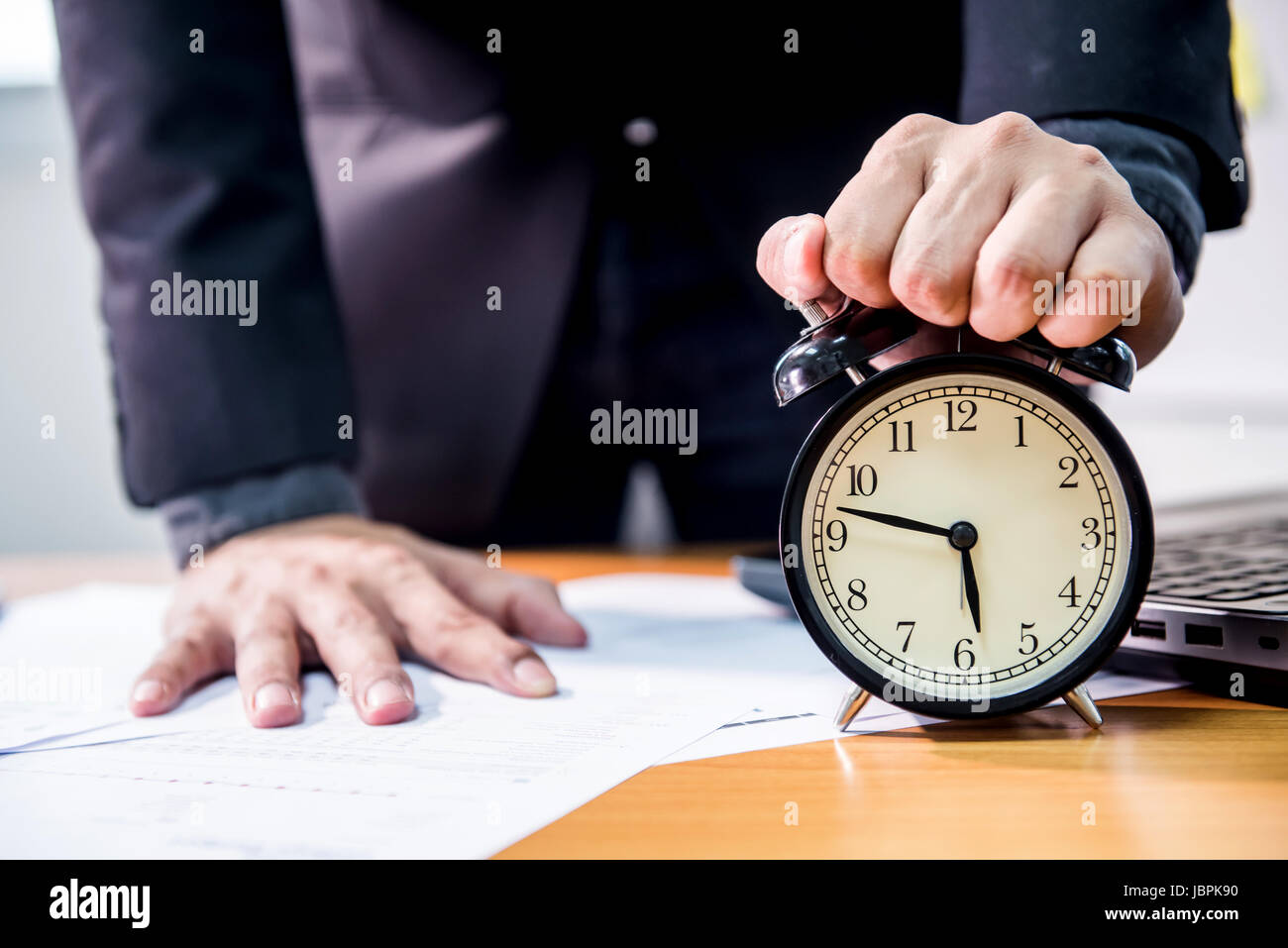 business deadline, time to finish work, goal and success Stock Photo ...