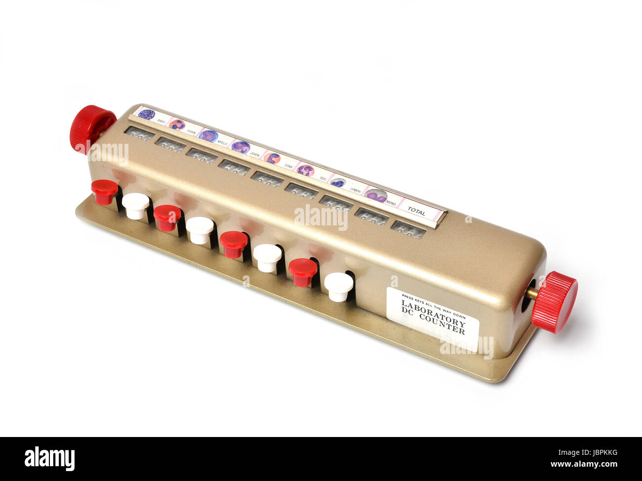 laboratory dc counter isolated on white background Stock Photo - Alamy