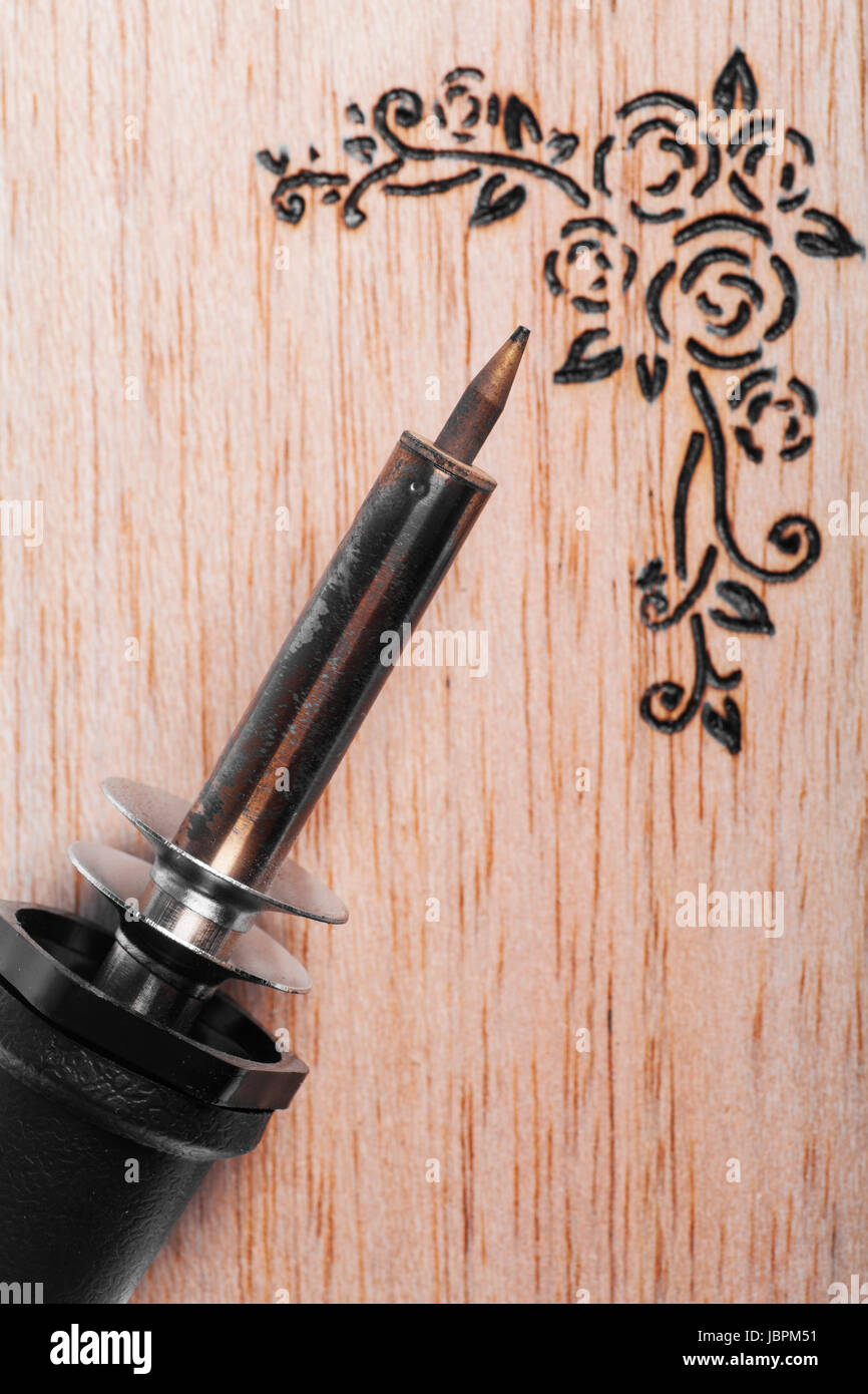 Pyrography tool floral model hi-res stock photography and images - Alamy