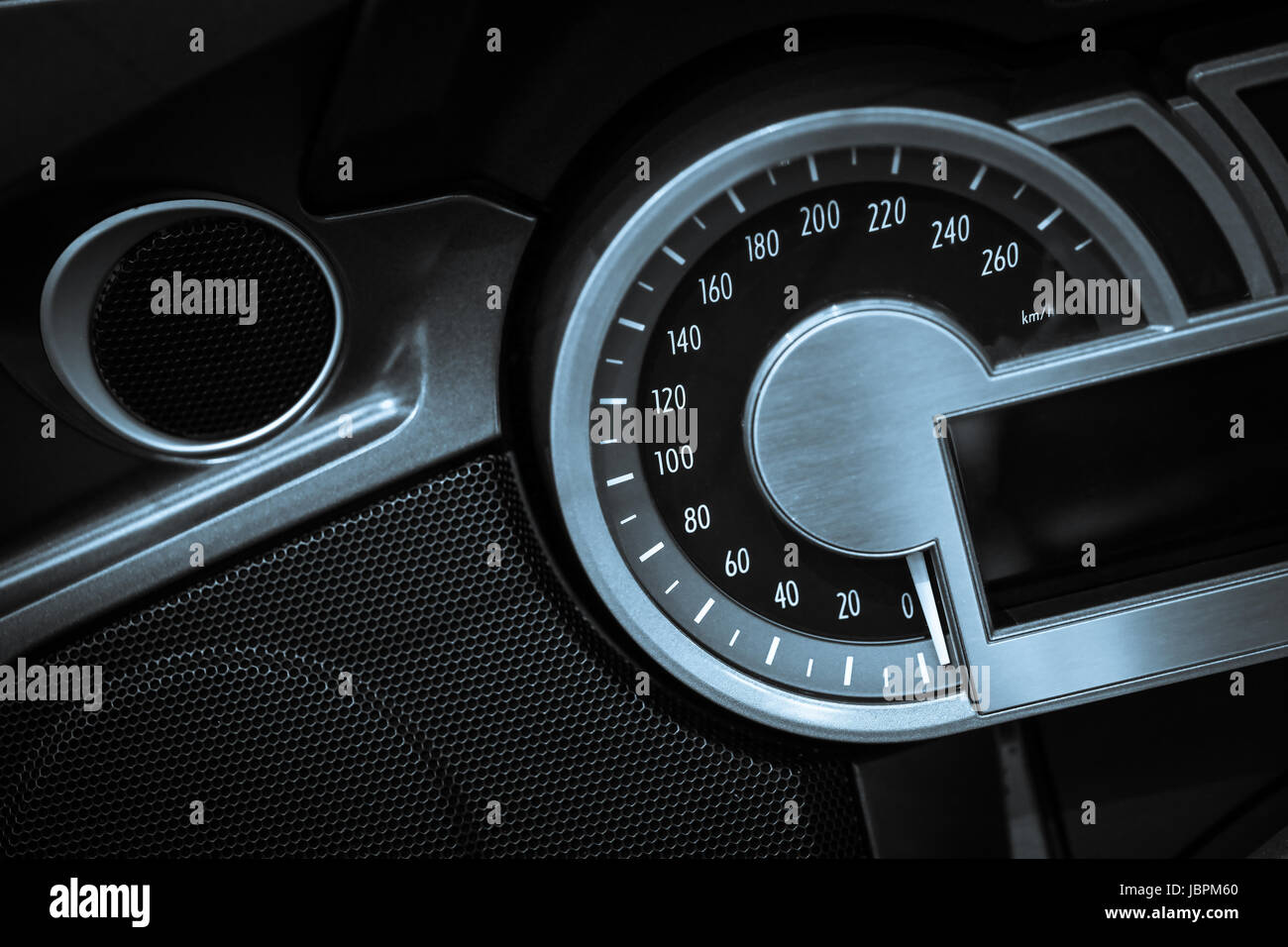 Detail of a speedometer of a motorcycle Stock Photo - Alamy