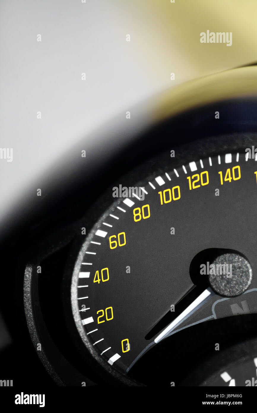 Detail of a speedometer of a motorcycle Stock Photo - Alamy