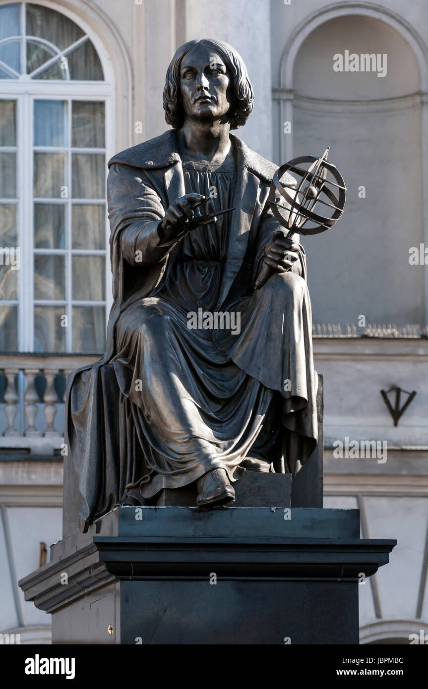 Monument to Nicolaus Copernicus in Warsaw, Poland Stock Photo - Alamy