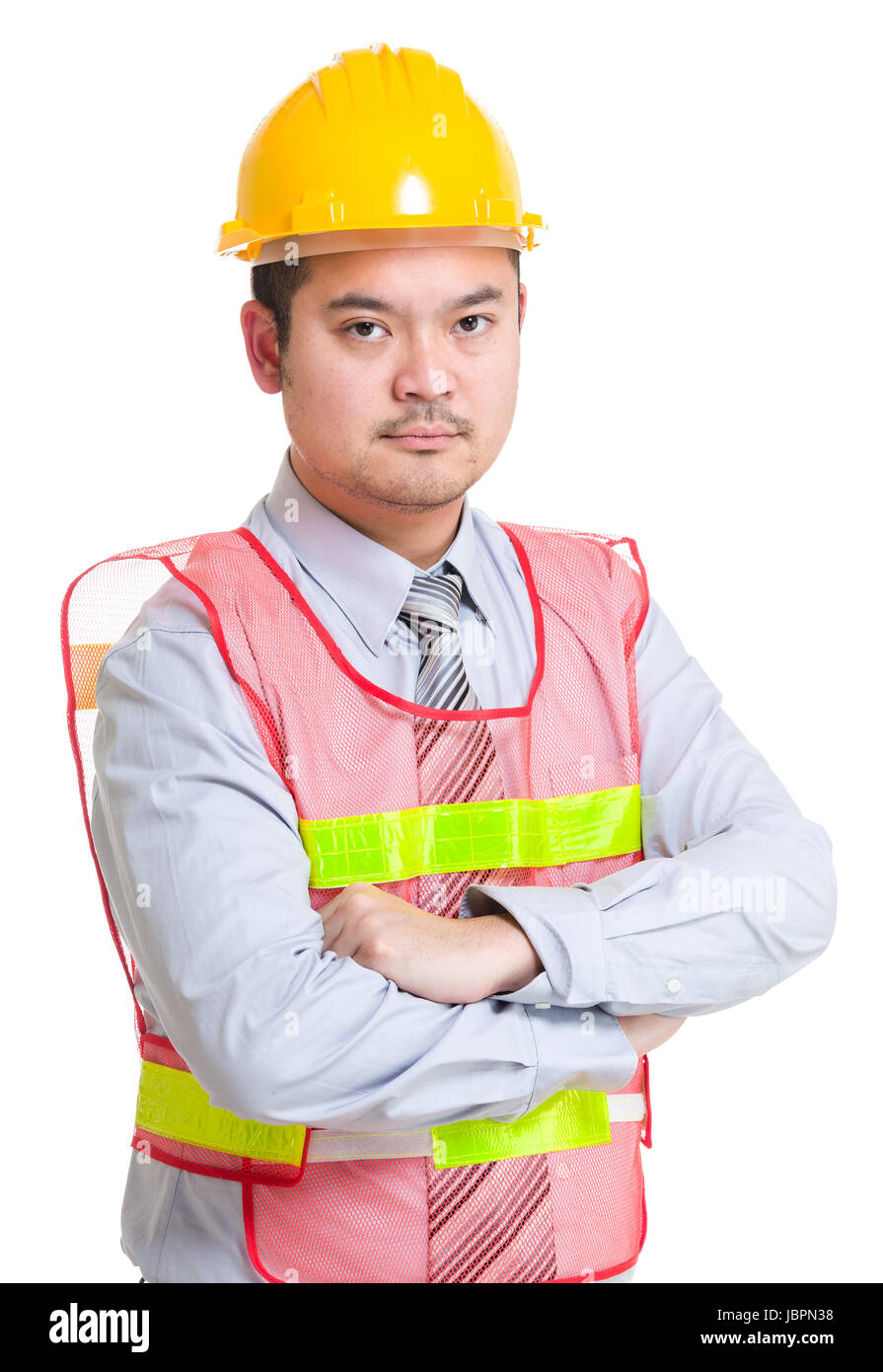 Engineer with helmet Stock Photo - Alamy
