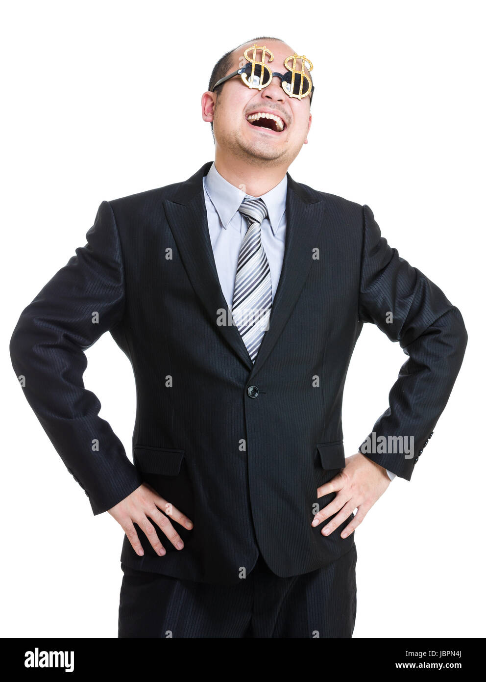 Happy rich man Stock Photo - Alamy
