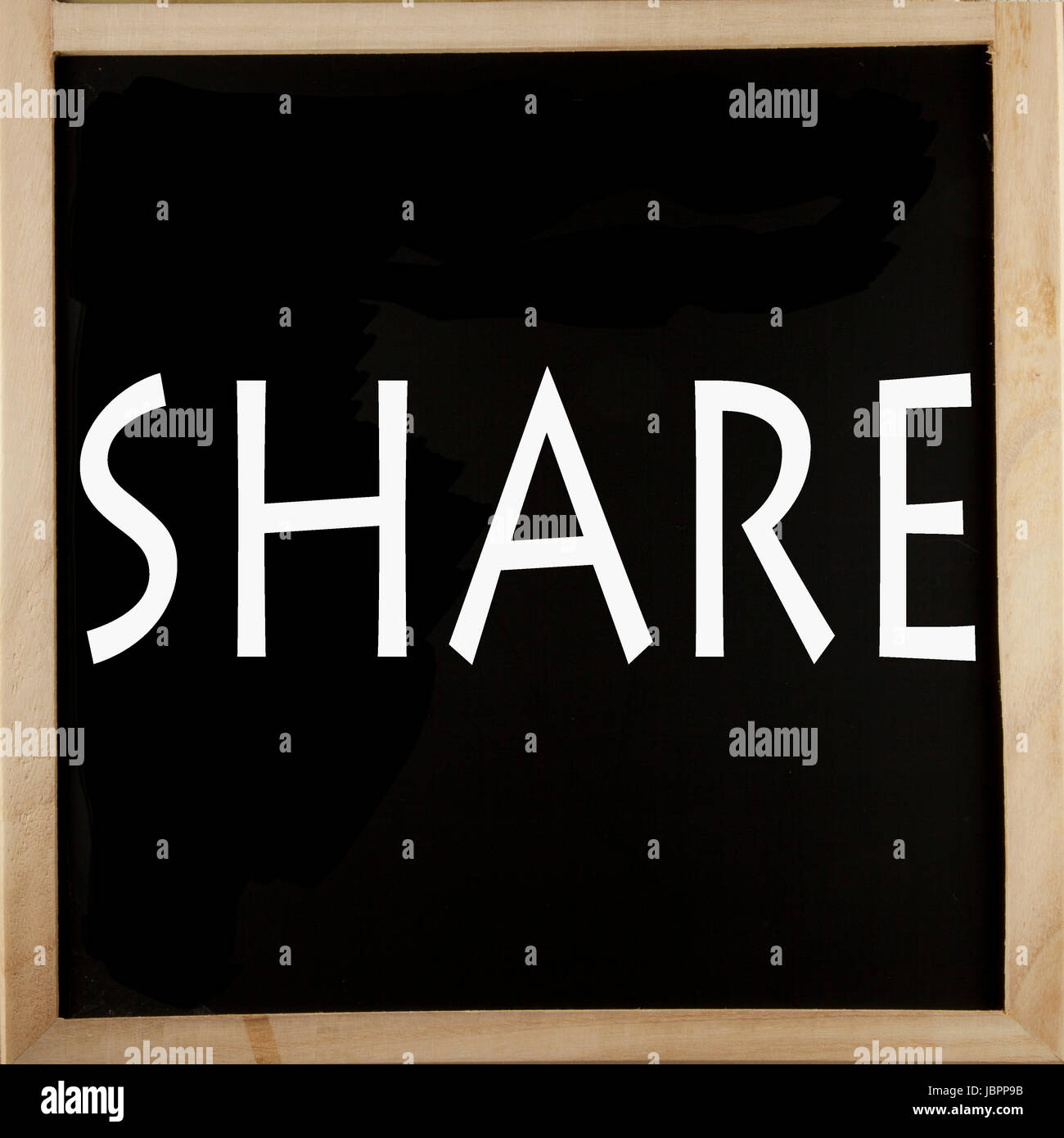 Word Share" written with chalk over a blackboard Stock Photo - Alamy