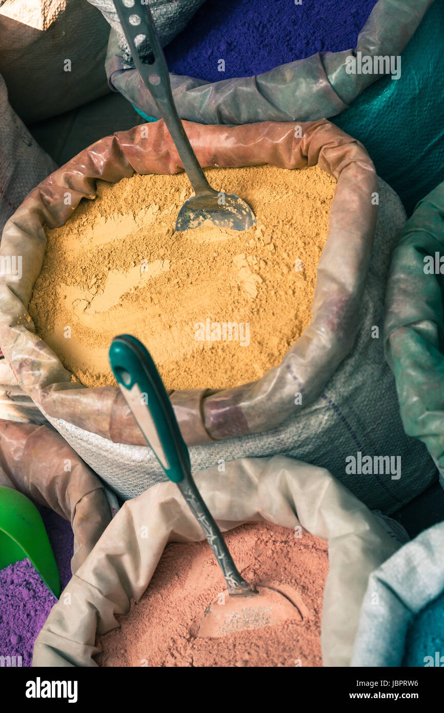 Bags of powder paint hi-res stock photography and images - Alamy