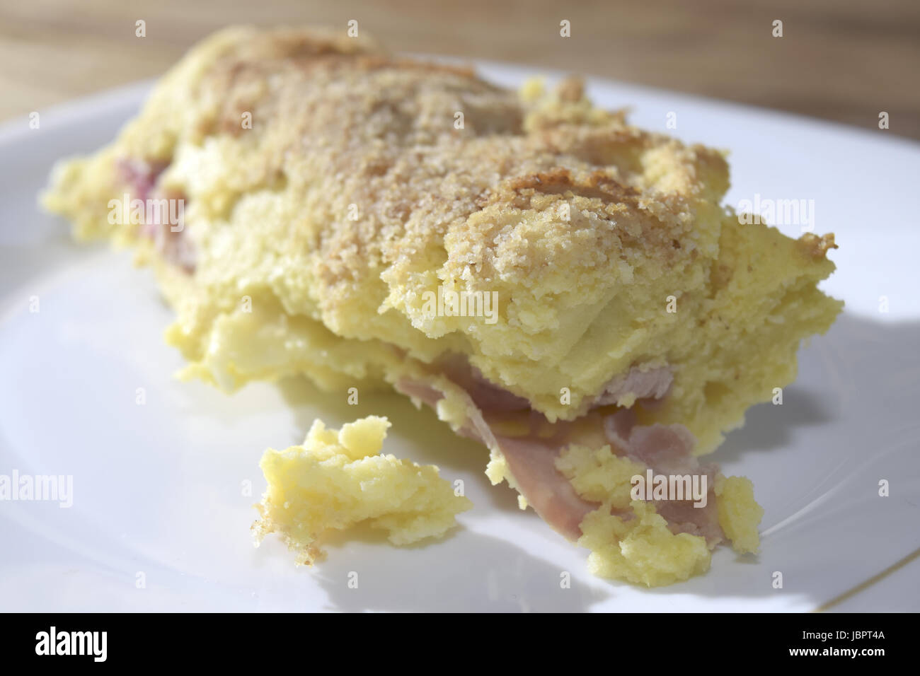 typical Italian second dish: timbale of potatoes Stock Photo - Alamy