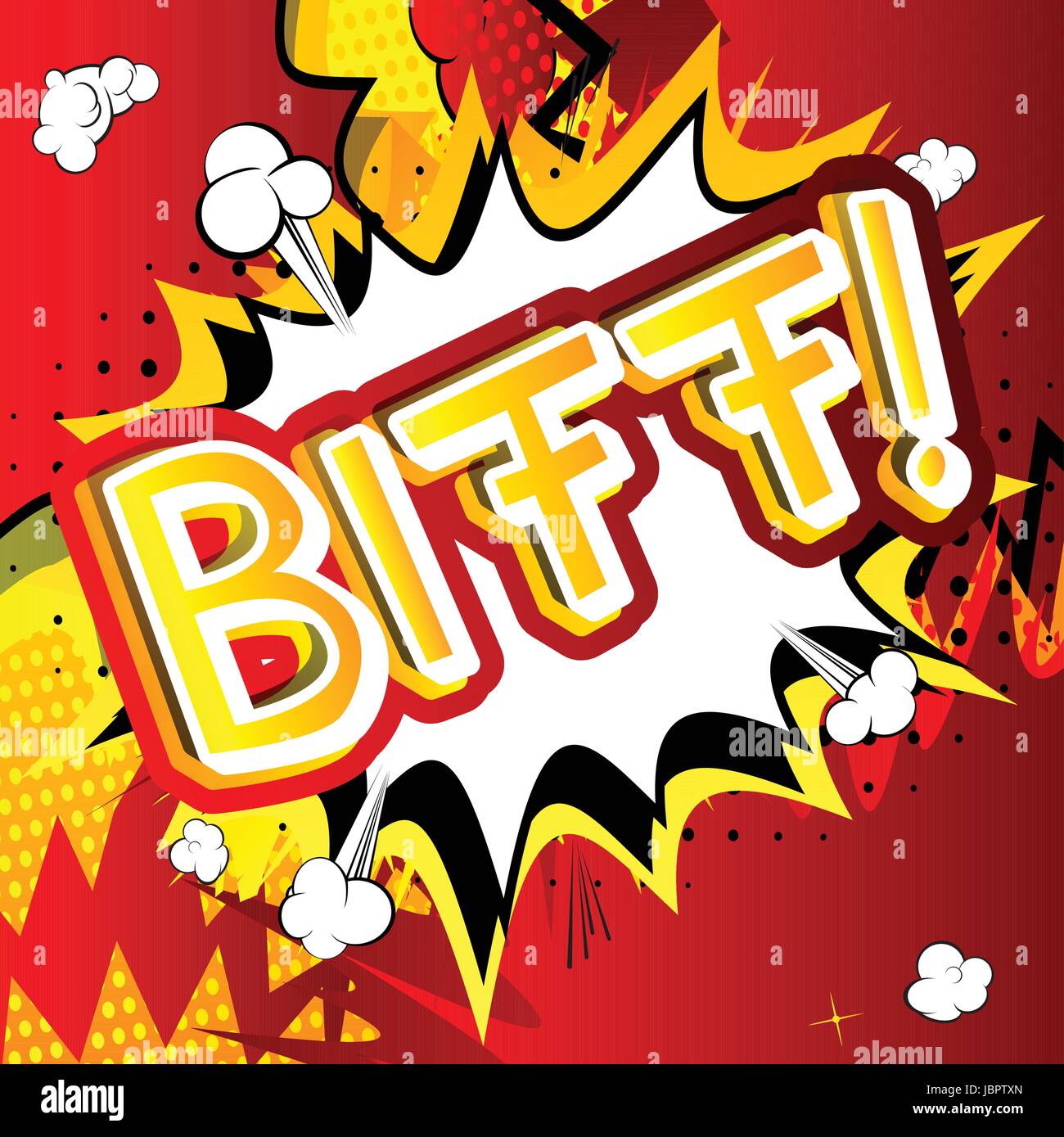 Biff! - Vector illustrated comic book style expression Stock Vector ...