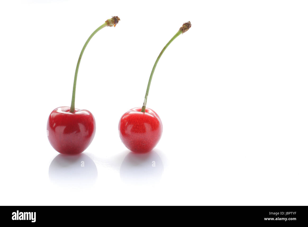 Japanese cherry fruit isolated Stock Photo - Alamy