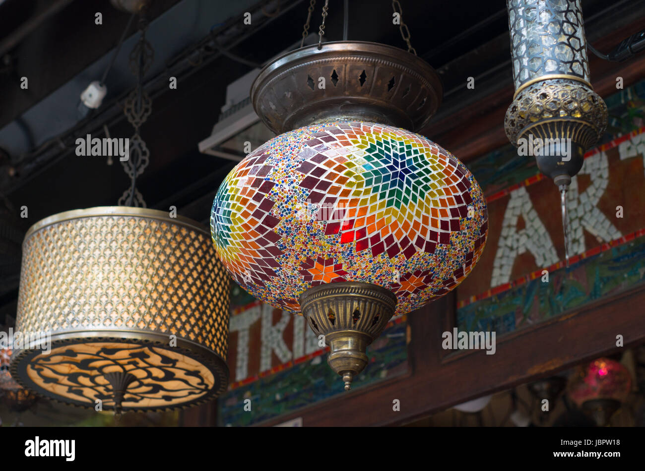 traditional turkish lanterns in istanbul Stock Photo - Alamy