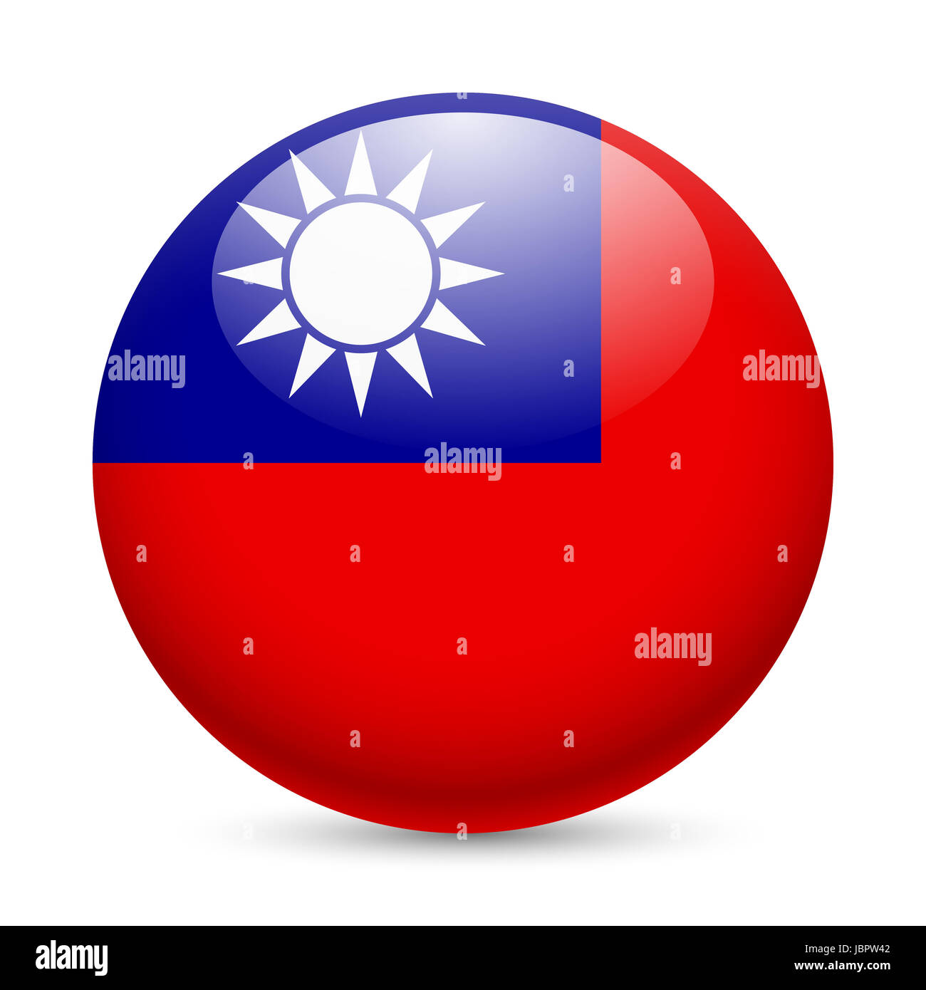 Taiwan Flag Icon High Resolution Stock Photography and Images - Alamy