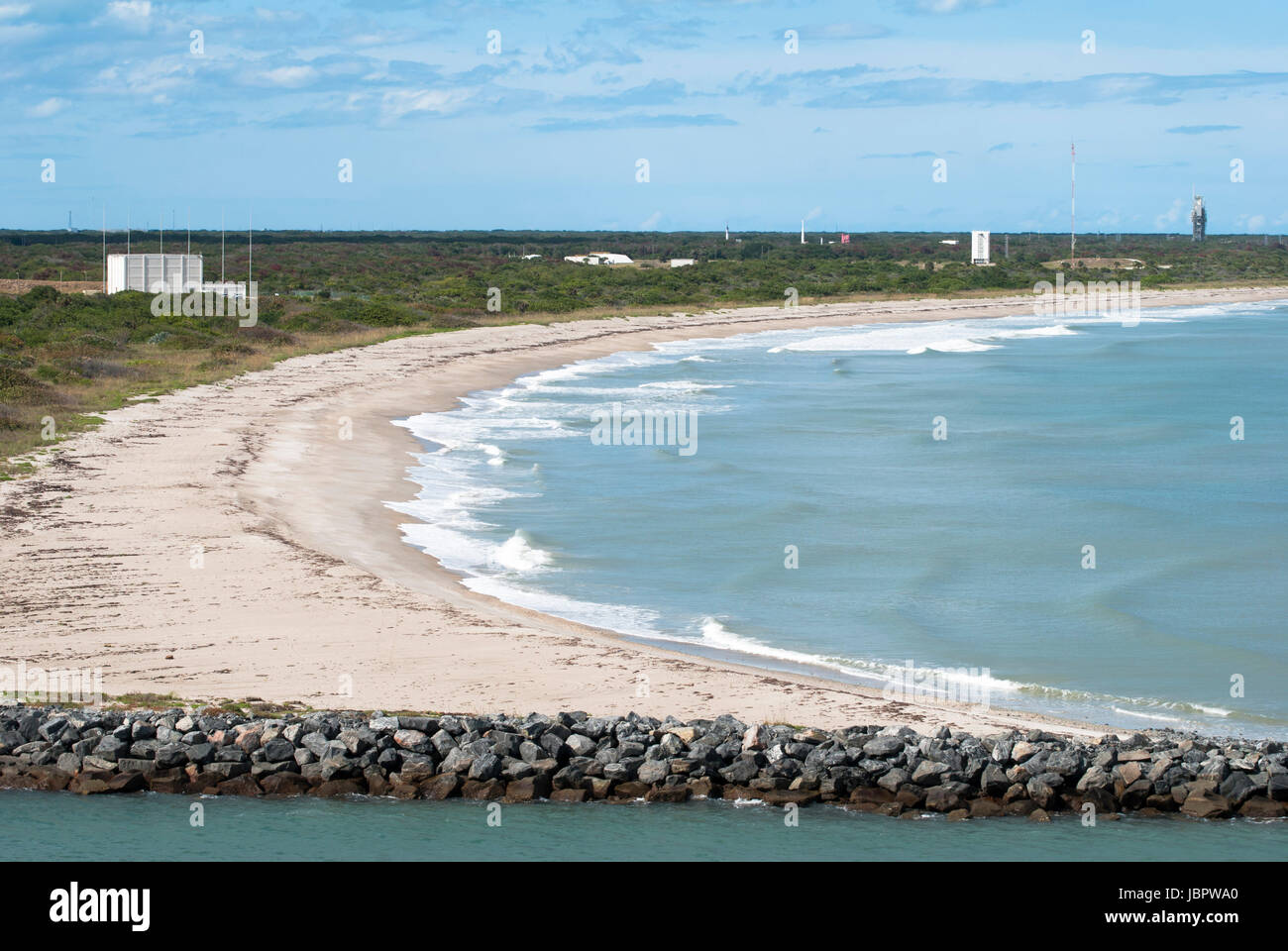 The beach of astronauts in Cape Canaveral (Florida Stock Photo - Alamy