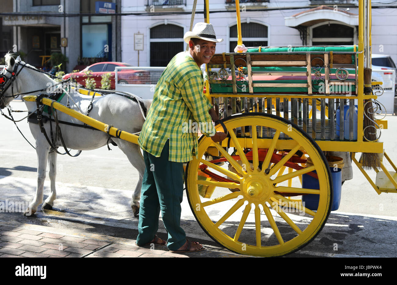 Philippines horse drawn carriage kalesa hi-res stock photography and ...