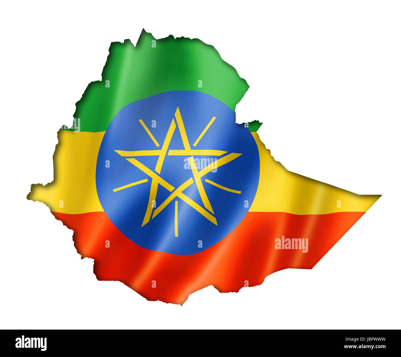 Map of ethiopia isolated hi-res stock photography and images - Alamy
