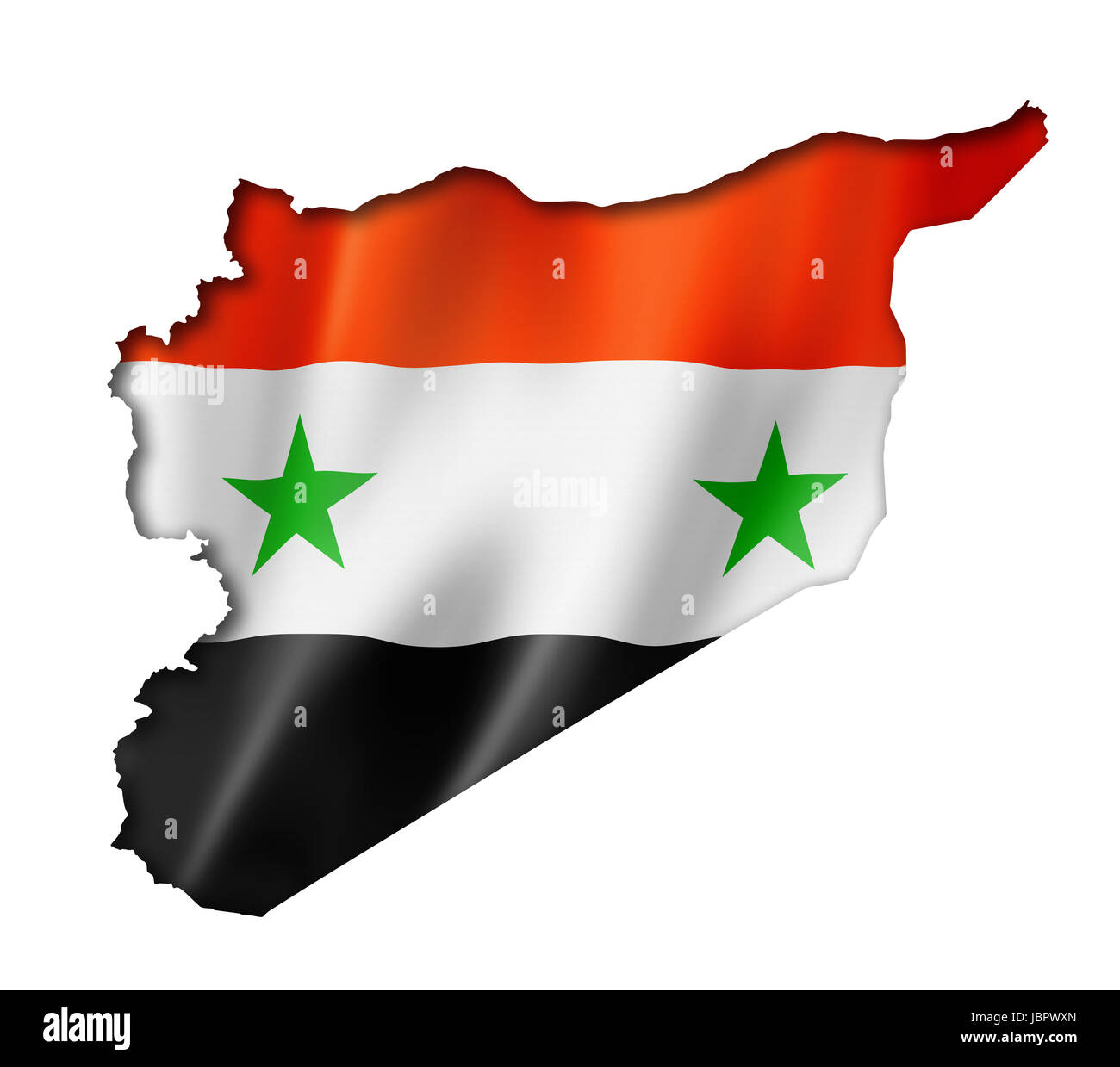 Syria flag map hi-res stock photography and images - Alamy