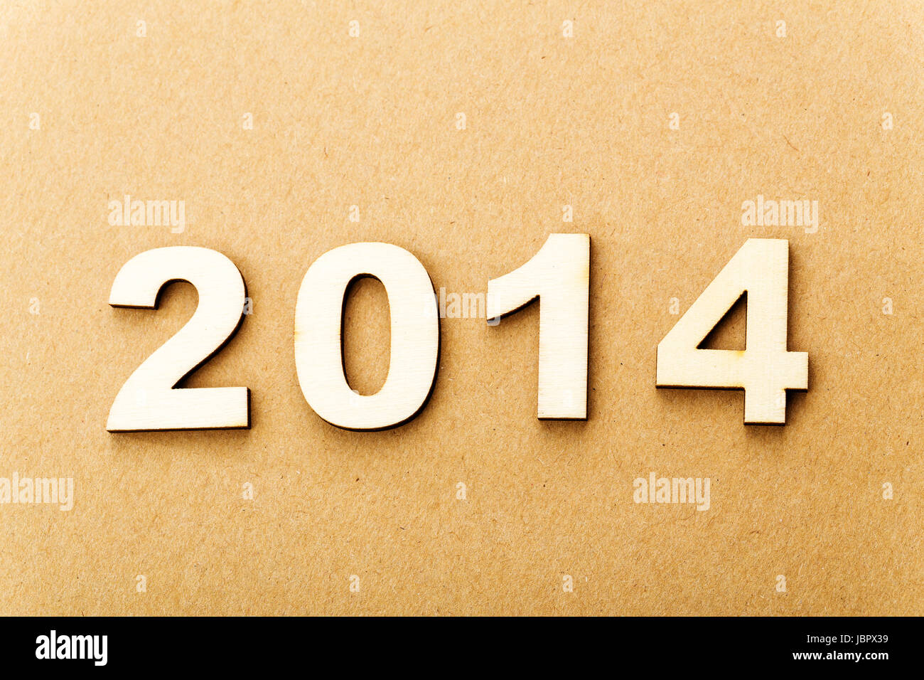 Wooden text for year 2014 Stock Photo - Alamy