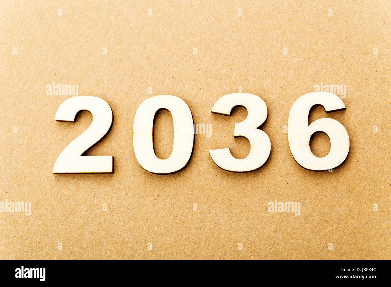 Wooden text for year 2036 Stock Photo - Alamy