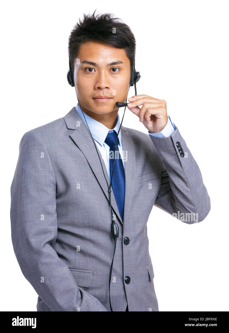 Male customer service Stock Photo - Alamy