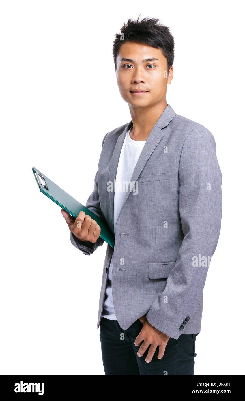 Business man hold clipboard Stock Photo - Alamy Business man hold clipboard Stock Photo - Alamy