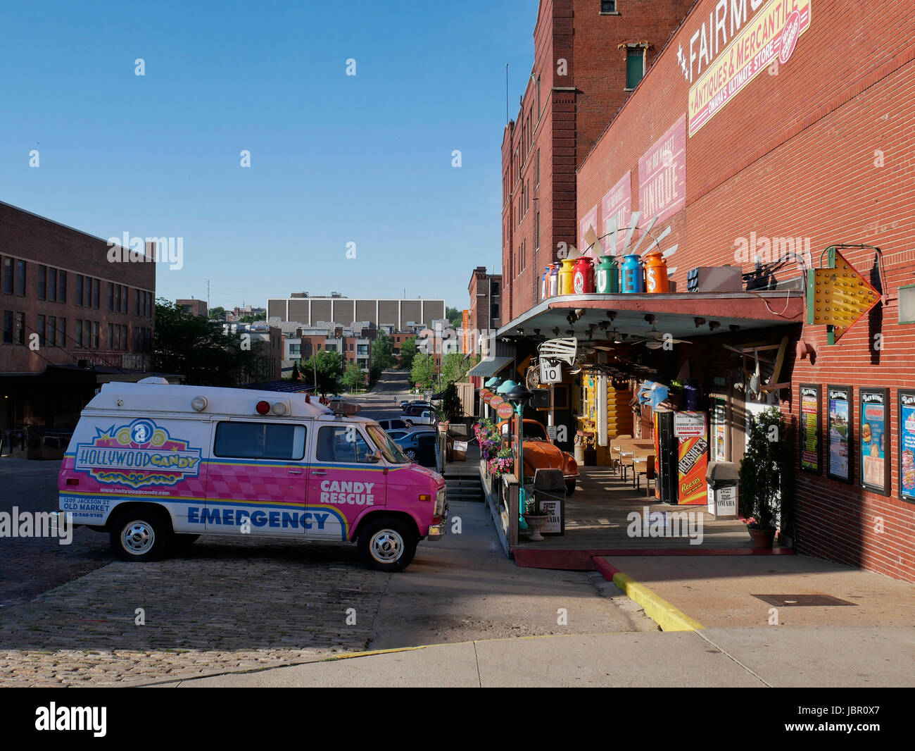 Holiday Candy Company, Old Market, Omaha, Nebraska Stock Photo - Alamy