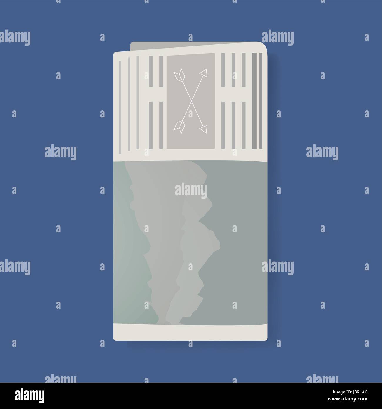 Newspaper with Arrow Graphic Illustration Vector Stock Vector Image ...