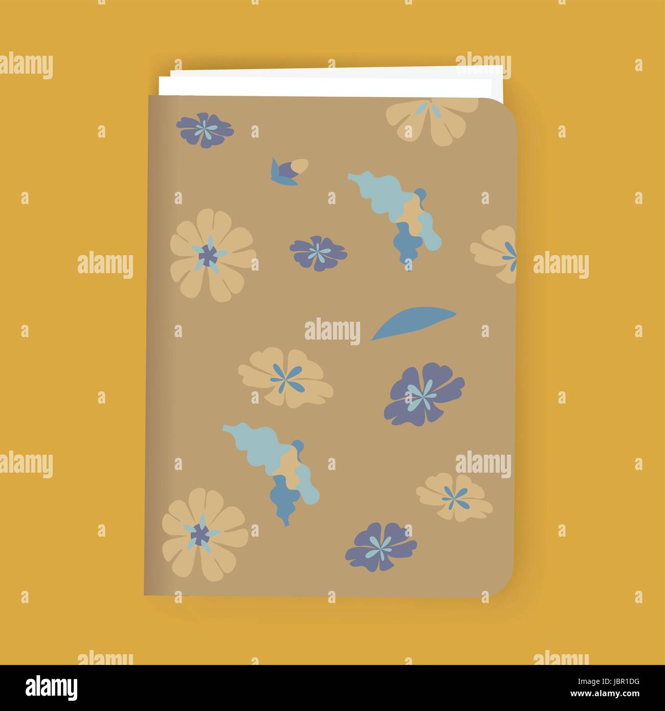 Flowers Notebook Graphic Illustration Vector Stock Vector Image & Art ...