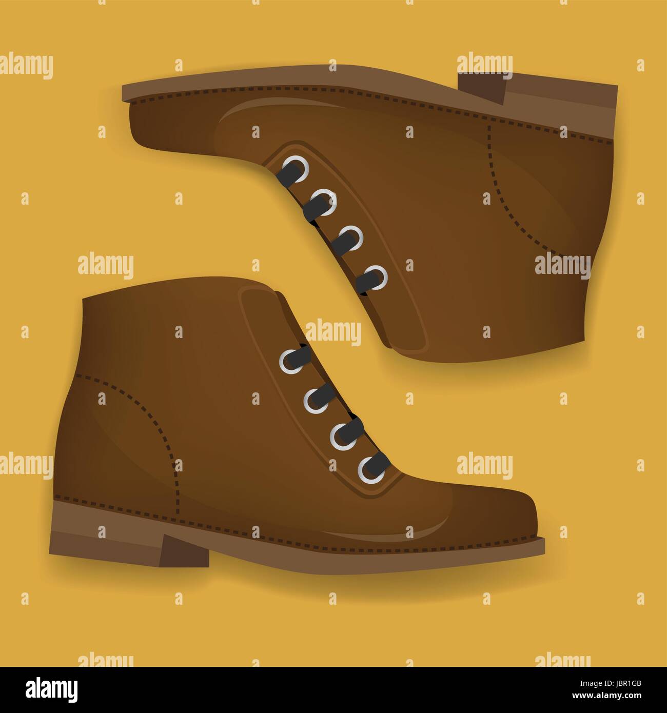 Boots shoes Stock Vector Images - Alamy