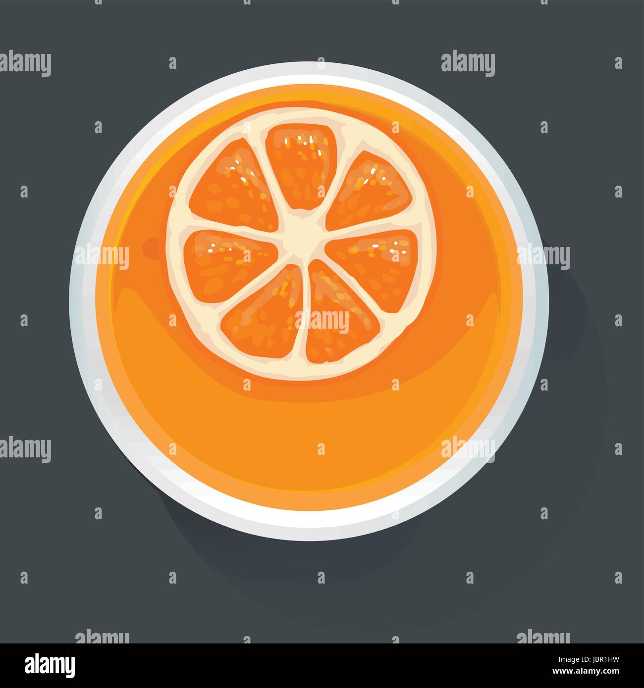 Orange juice on black Stock Vector Images - Alamy