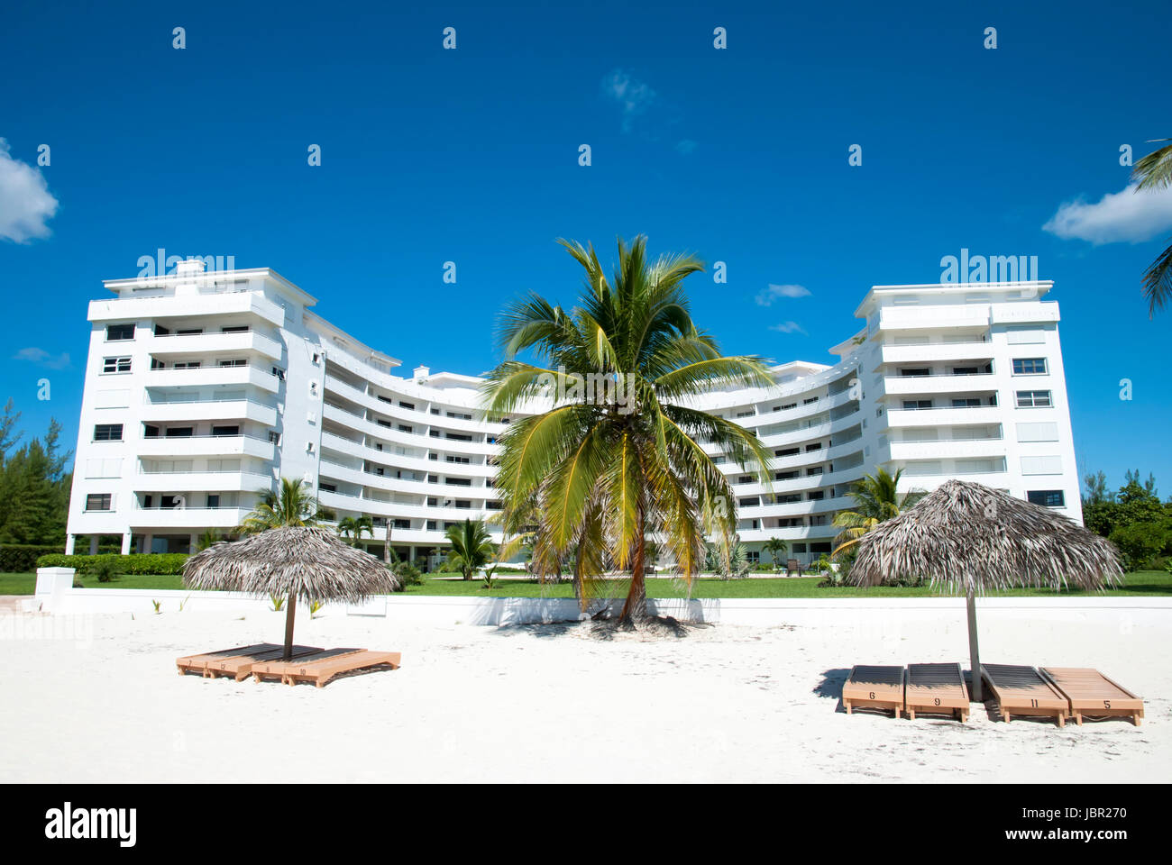 The resort building on Silver Point Beach (Grand Bahama Island, The ...