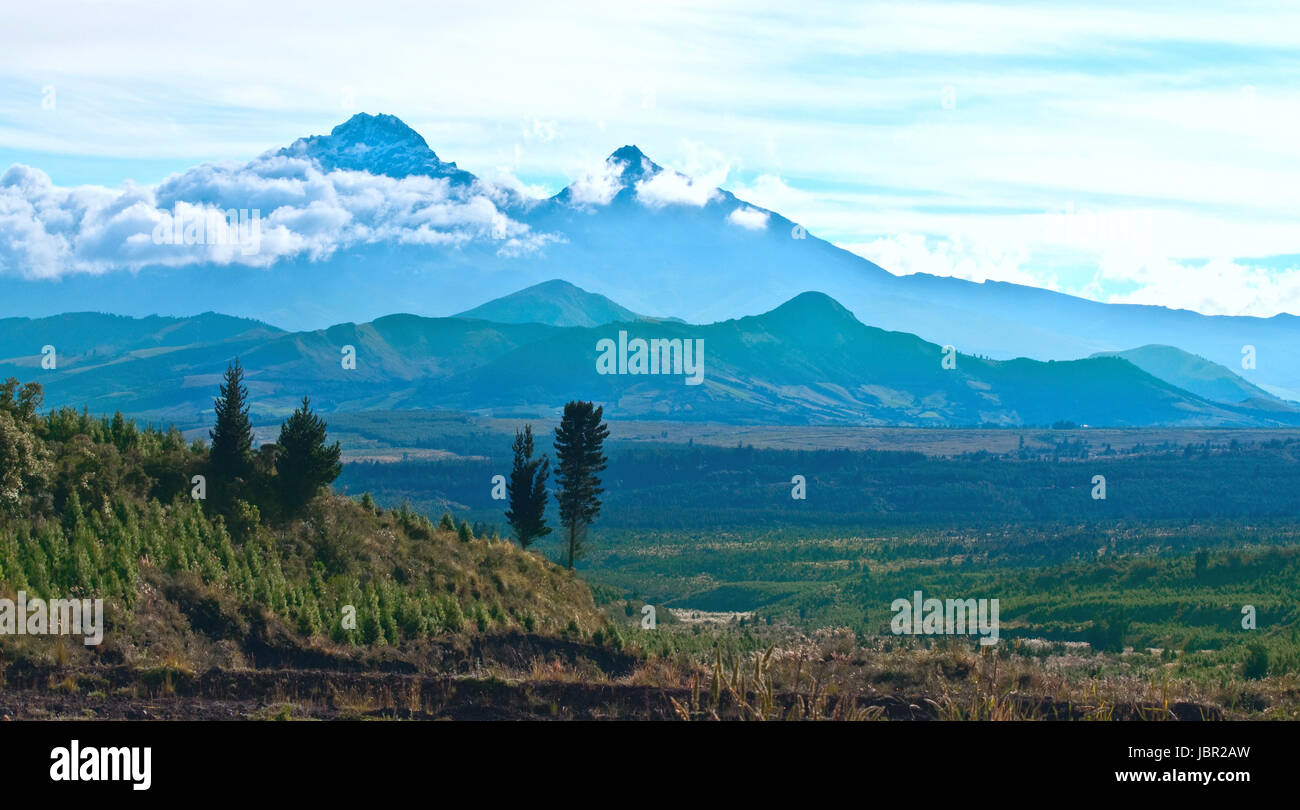 Ilinizas, Andes. Ecuador. Ilinizas Nature Reserve. Los Ilinizas - these ...