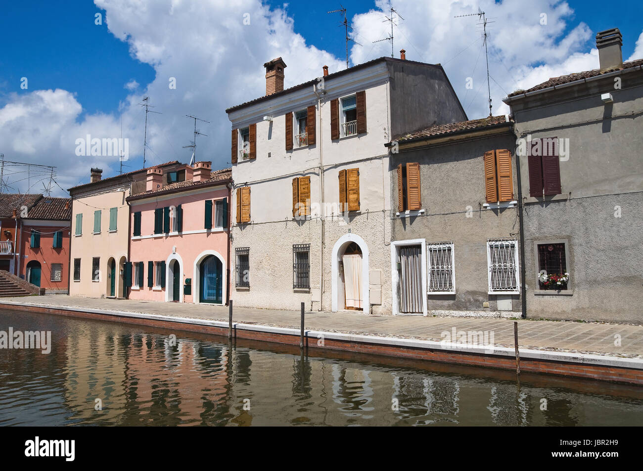 View of Comacchio. Emilia-Romagna. Italy Stock Photo - Alamy