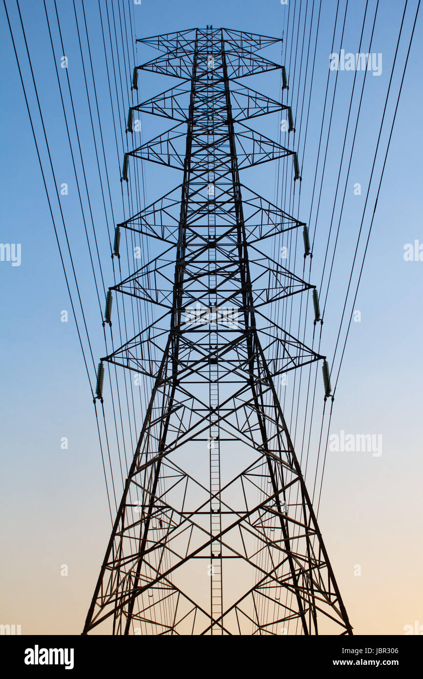 electricity power line Stock Photo - Alamy