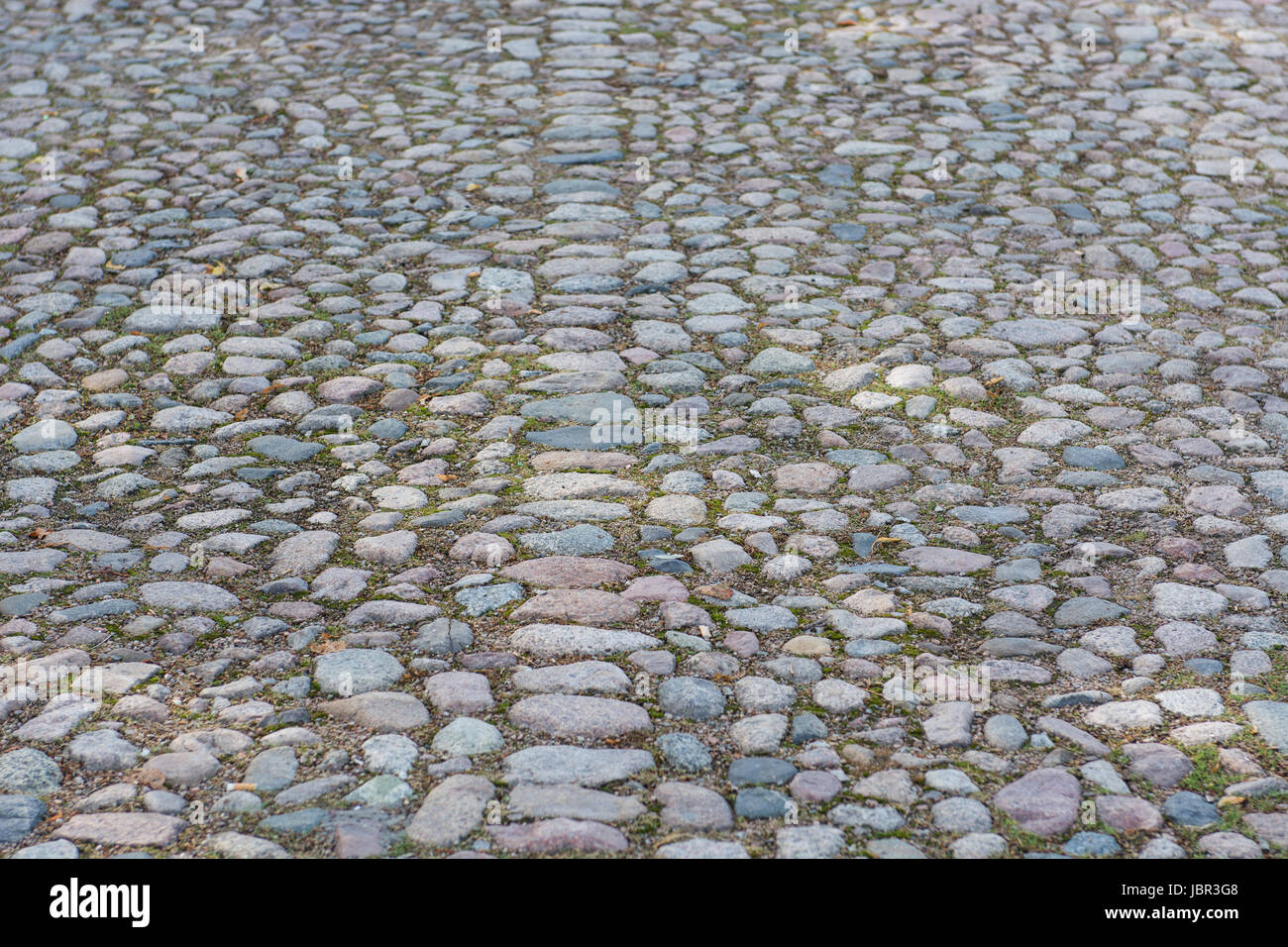 Background of an old cobble stone pavement with line pattern Stock ...