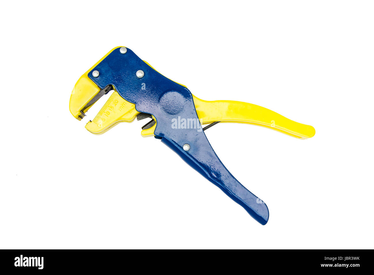 Automatic wire stripper isolated over white background Stock Photo - Alamy