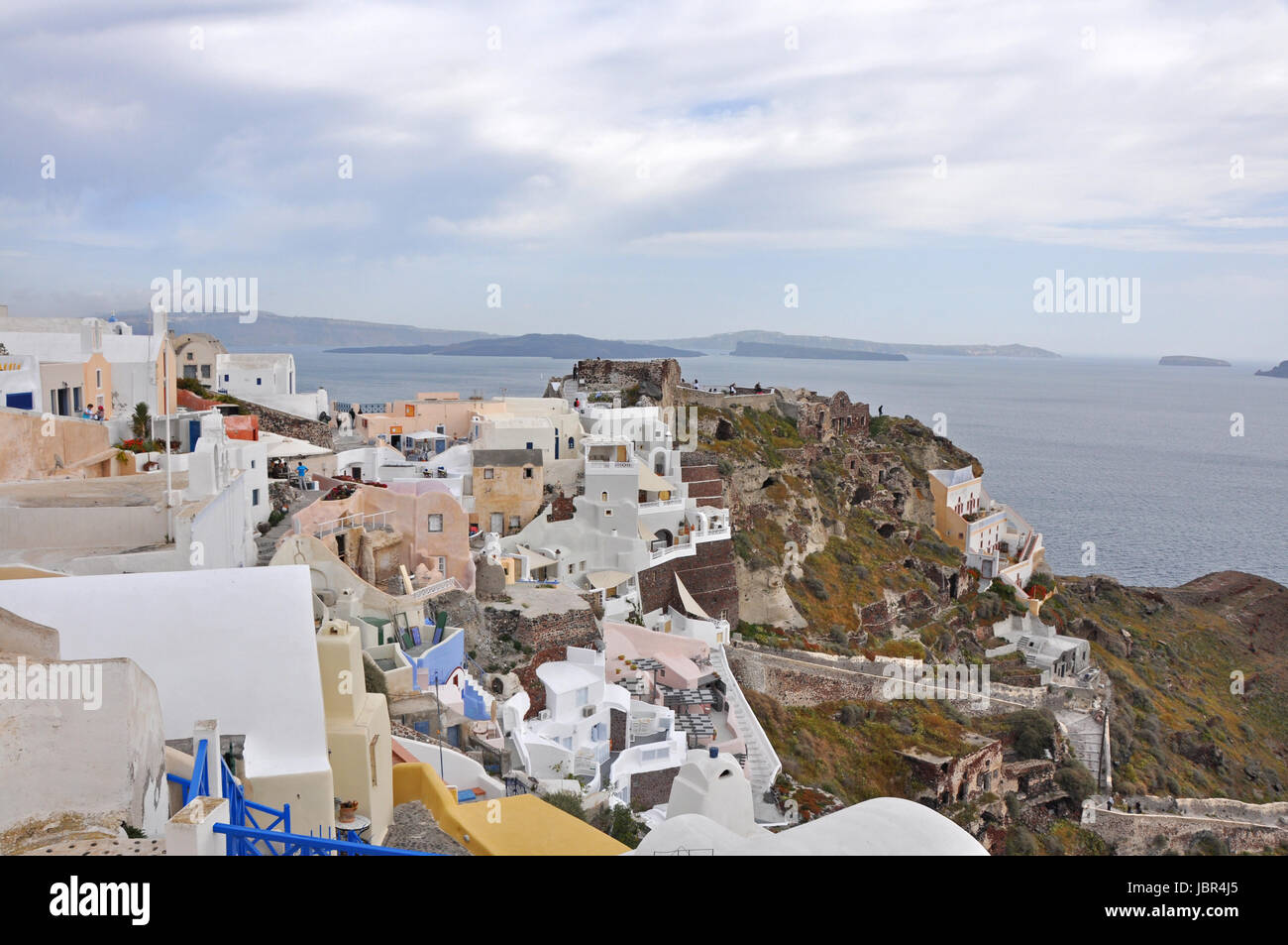 oia on santorin,greece Stock Photo - Alamy