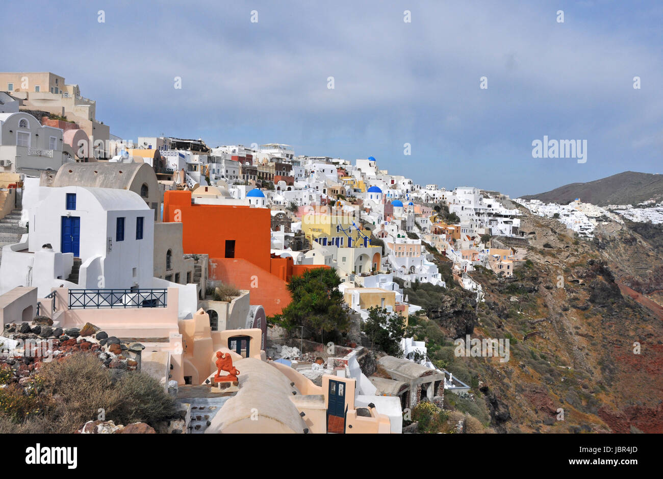 oia on greek island santorin Stock Photo - Alamy