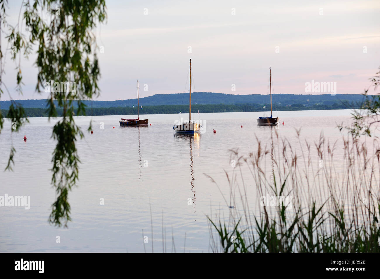 Sunset at Steinhude lake,Steinhude am Meer,Germany Stock Photo - Alamy