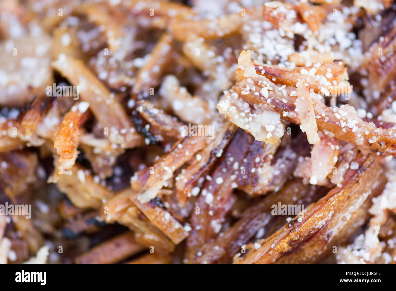 Closeup of salted pork rind in day light, background Stock Photo - Alamy