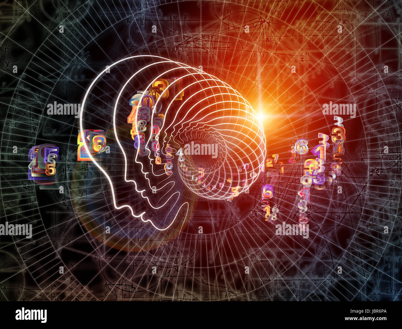 Strange Geometry series. Composition of line drawing, math and geometry ...