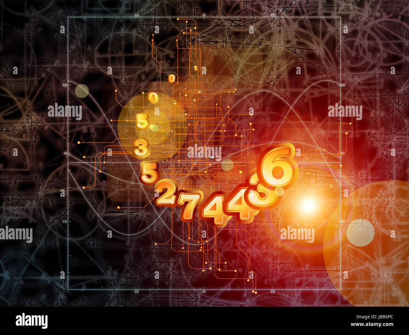 Strange Geometry series. Composition of line drawing, math and geometry ...