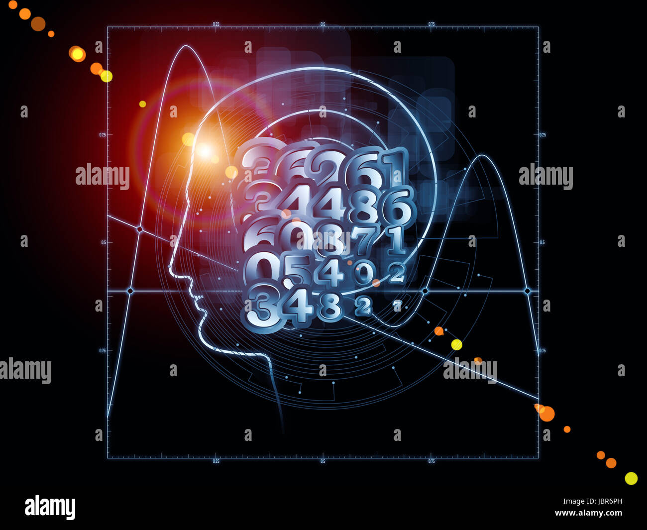 Strange Geometry series. Backdrop design of line drawing, math and ...