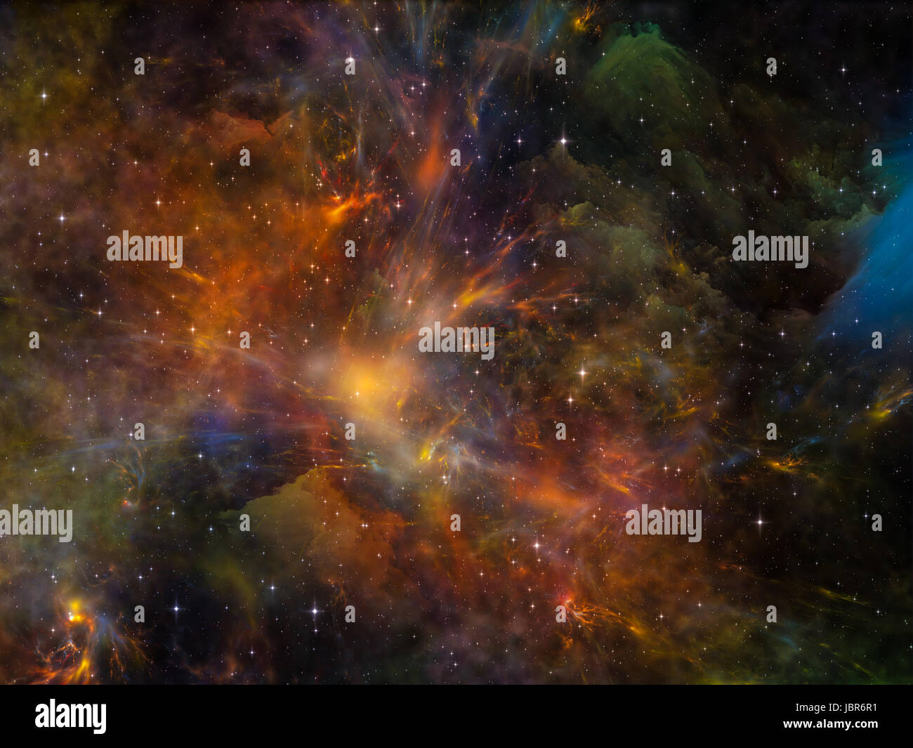 Deep Space series. Artistic background made of nebula, stars and colors ...