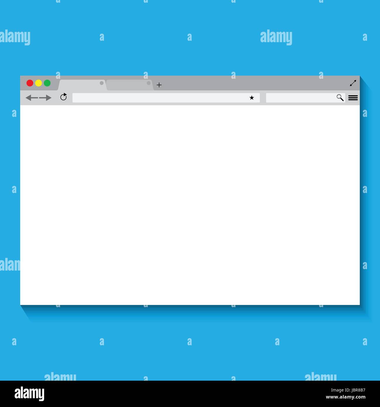 Simple browser window. Browser search. Flat. Vector illustration EPS 10 ...