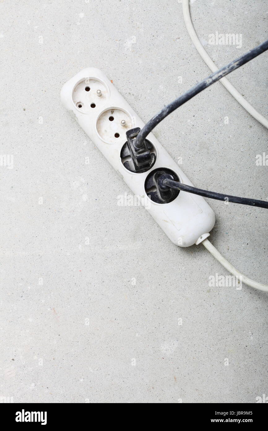 Extension cord plug fix hi-res stock photography and images - Alamy